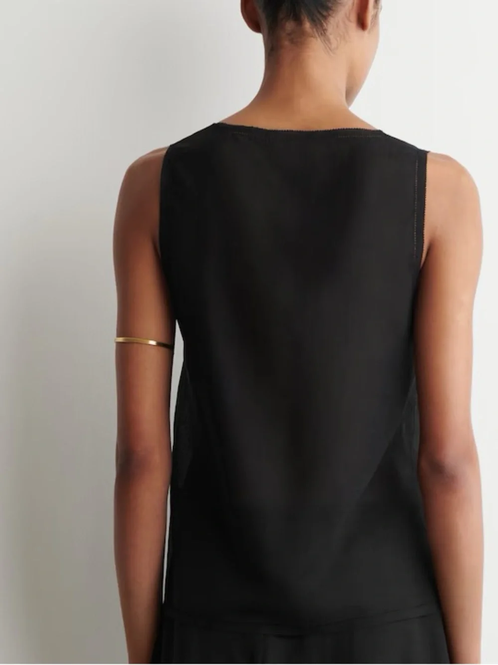 COS | Tops | Cos Semisheer Layered Wool Top Size 4 Black | Poshmark